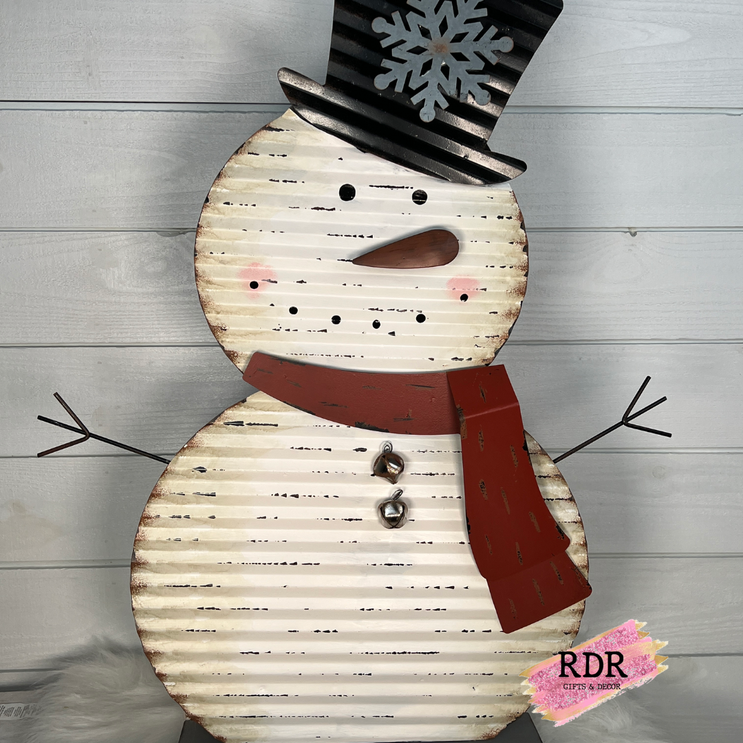Corrugated Snowman with Bells | RDR | Bardstown, Kentucky | Rachelle ...